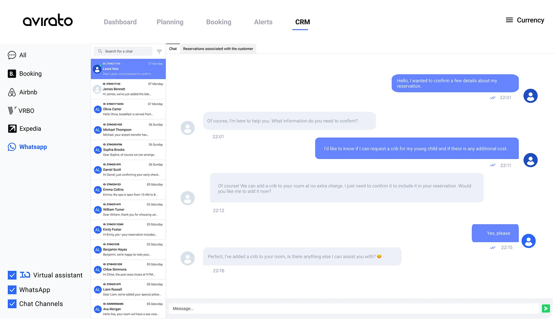 AI Virtual Assistant Chatbot for Hotels - Hotel Management Software